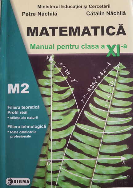 Matematica (M2) -Manual clasa a-XI-a pret 24 lei